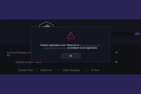 How To Fix The Msi Dragon Center Product Registration Error
