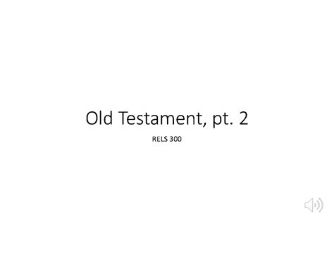 Wisdom Books And Messianic Prophecies Ppt Old Testament Pt Rels