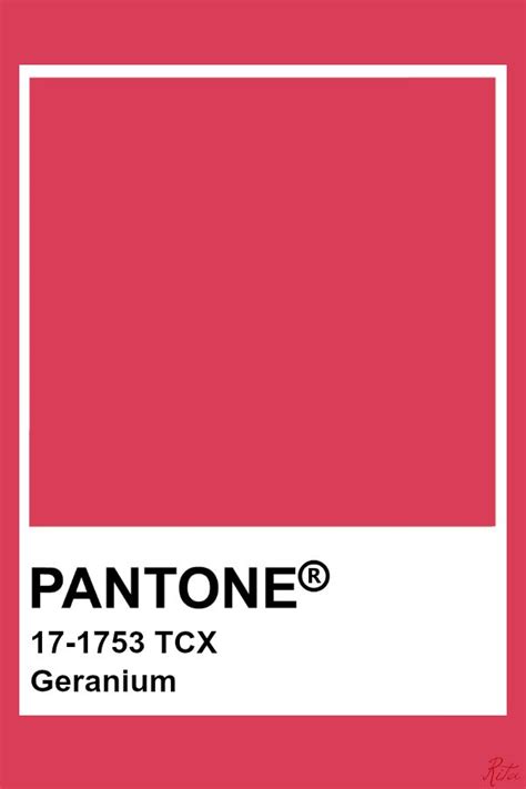 Pantone Geranium | Pantone colour palettes, Pantone color, Color swatch ...