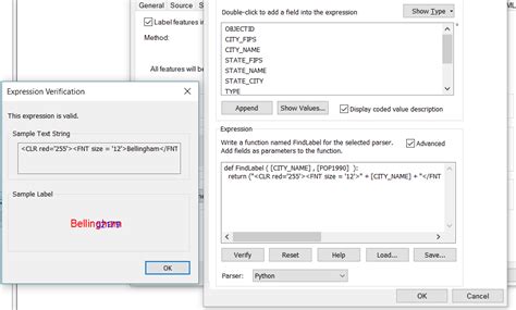 Arcgis Desktop Specifying Font Sizestyle In Label Expression