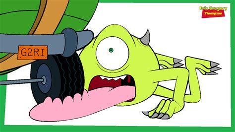 Mike Wazowski Gets Squished His Tongue By Ericgthompson03 On Deviantart