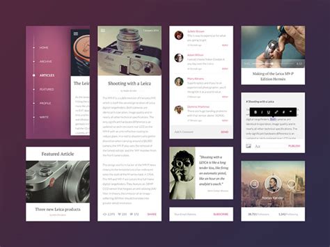 30 Brilliant Examples Of UI Cards IDevie