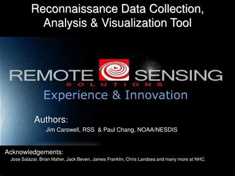 Ppt Reconnaissance Data Collection Analysis And Visualization Tool Powerpoint Presentation Id