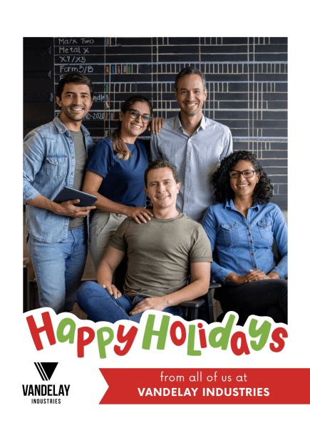 D Red Happy Holidays Business Holiday Card Postable Postable