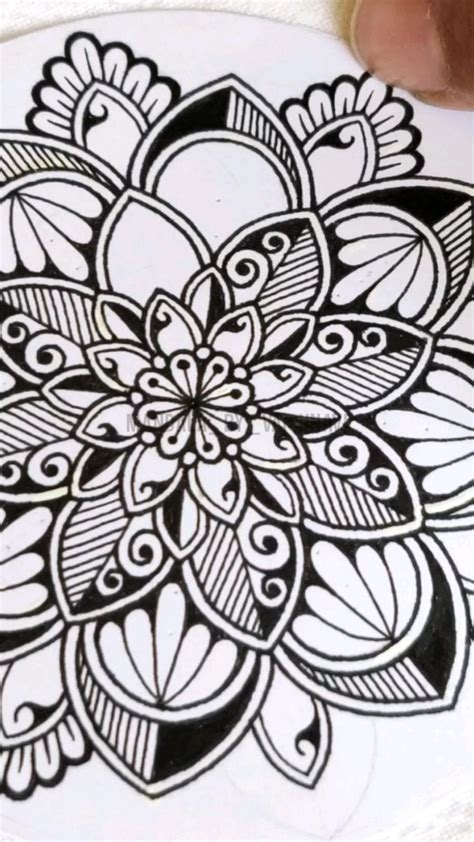 Mini Mandala Drawing