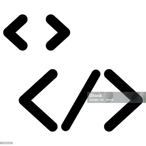 html code icon stock illustration download image now alphabet