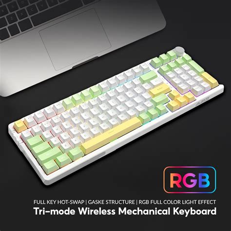 Ajazz Usb 미니 기계식 게이밍 무선 키보드 게이머 Pbt 키캡 컴퓨터 Pc 노트북 Rgb Diy 키보드 Ak992