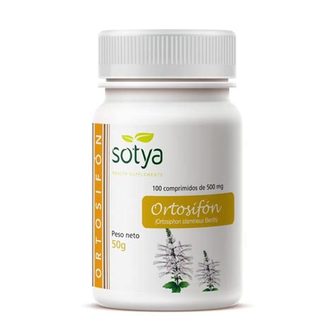 Ortosifón | Sotya | 100 cáps. de 500mg. | Diurético y antiinflamatorio
