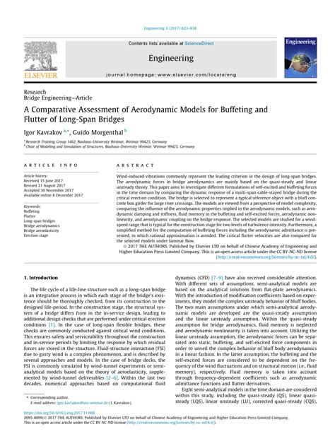 Pdf A Comparative Assessment Of Aerodynamic Models For Buffeting And