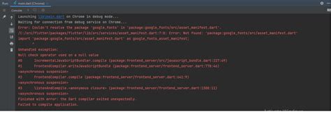 How To Solve In Flutter Fontsassetmainfest Stack Overflow