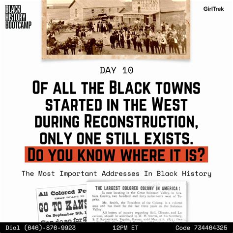 Black Neighborhoods Day 10 Where Is The Oldest Black Town In The West Black History Bootcamp