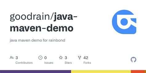 Github Goodrain Java Maven Demo Java Maven Demo For Rainbond