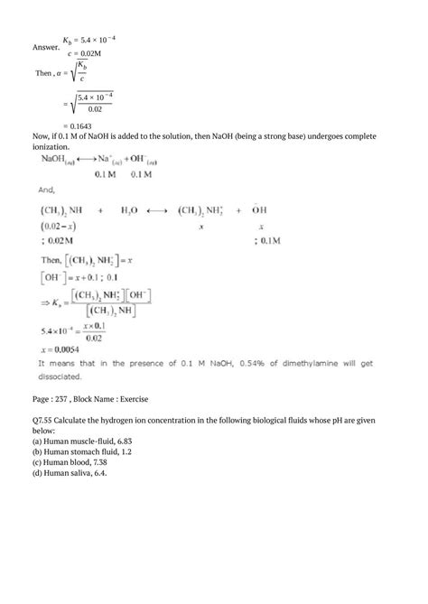 NCERT Solutions For Class Chemistry Chapter Equilibrium PDF
