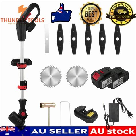 THUNDER TOOLS CORDLESS Electric Brushless Lawn Mower Grass Trimmer Lawn Tools PicClick AU