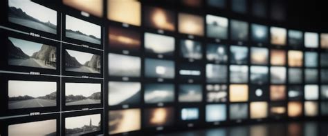 Premium Photo A Wall Full Of Different Types Of Television Screens