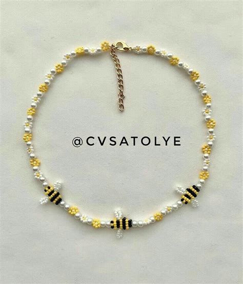 سلسال النحلة 🍯 🐝 Handmade Wire Jewelry Bracelets Handmade Beaded