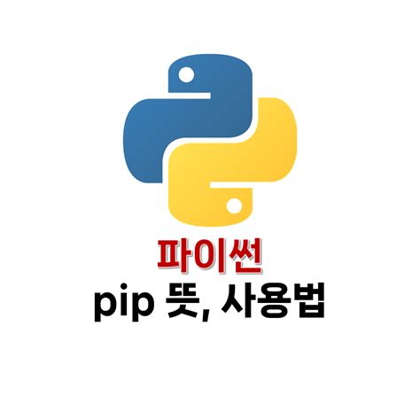 파이썬 Pippackage Installer Of Python의 뜻 사용법