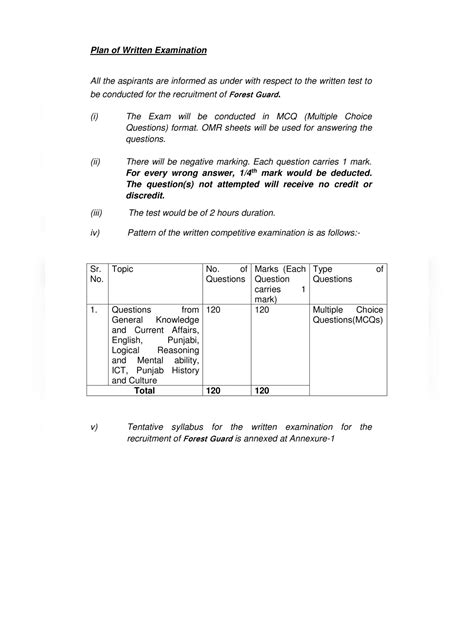 Forest Guard Syllabus 2025 Pdf Instapdf