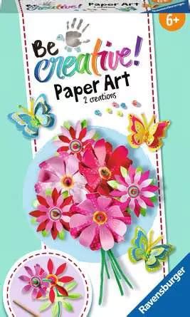 Paper Art Blumen Schmetterlinge Bastelset Ravensburger