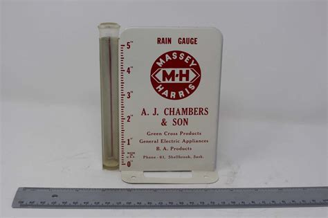 Vintage Massey Harris Rain Gauge