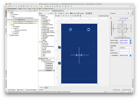 Android Studio Constraint Layout Guidelines Und Percentage Prozent