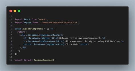 Furqan Ahmed On Linkedin Cssmodules Reactrevolution Codingsuperpowers Codeexample