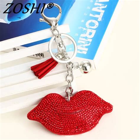 Aliexpress Com Buy Fashion Sexy Lips Keychain Bag Charm Pendant Keys Holder Keyring Jewelry