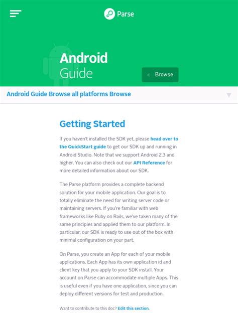 Pdf Android Developers Guide Parse Dokumentips
