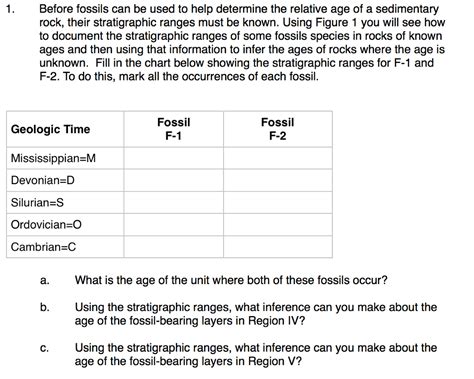 1 before fossils can be used to help determine the
