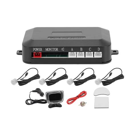 Unique Bargains Car Vehicle Reverse Backup Radar System Lcd Distance Display Reverse Parking