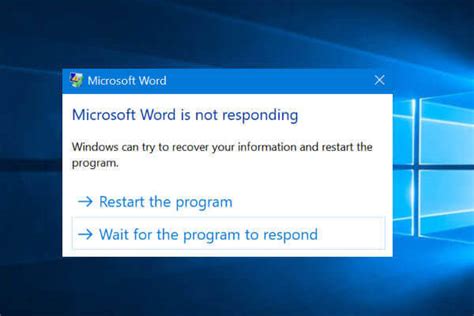 Fix Word Not Responding Windows 10mac And Recover Files 10 Ways