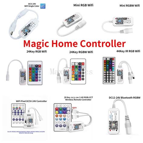 Magic Home Bluetooth Wireless WiFi DC V V V LED Controller RGB RGBW IR RF For WS WS B