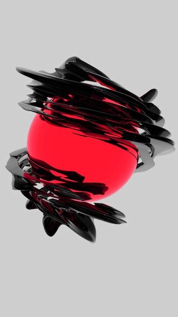 Objetos De Representación 3d Aislados En El Fondo Foto Premium