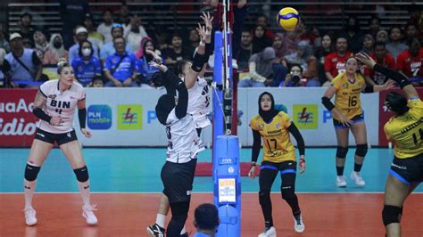 Foto Jakarta BIN Berikan Kekalahan Perdana Bandung Bjb Tandamata Di