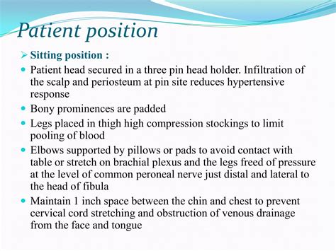 Anaesthesia For Posterior Fossa Surgery Pptx