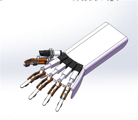 手指康复机械臂设计 康复机械手设计三维SW CAD图纸 说明书 SOLIDWORKS 2014 模型图纸下载 懒石网