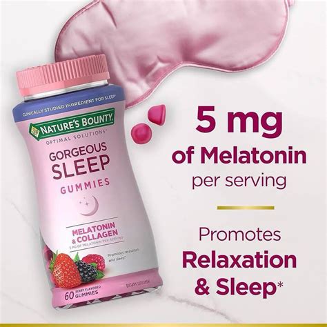 Ame Natures Bounty Gorgeous Sleep Gummies Жимсний амттай зажилдаг