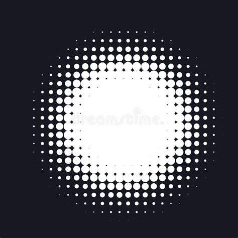 Vector Halftone Abstract Background Black White Gradient Gradation Geometric Mosaic Hexagon