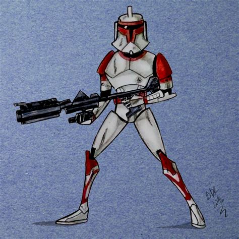 Clone Trooper Niner Sketch By Adrman On Deviantart
