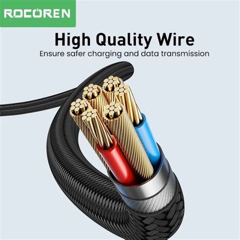 Ready Stock Super Long Type C To Type C 100w Rocoren Pd 100w Led