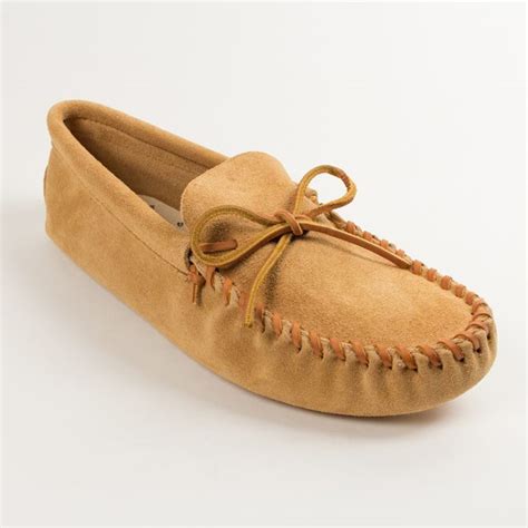Minnetonka Mens Leather Laced Softsole The Moccasin Shop