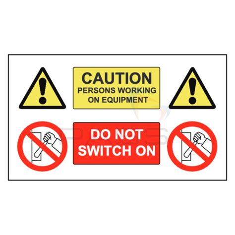 Kewtech Nhs Compliant Electrical Safety Sign Caution Do Not Switch On
