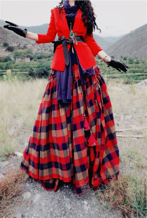 Шикарная длинная юбка в клетку в интернет магазине на Ярмарке Мастеров Юбки Оренбург