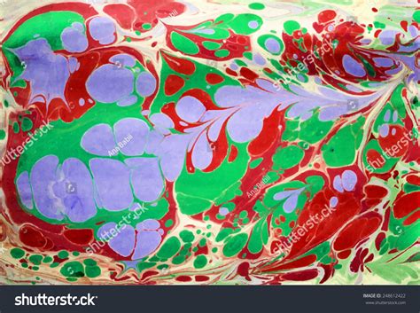 Artwork Texture Beautiful Ebru Drawing On Stock Vector Royalty Free