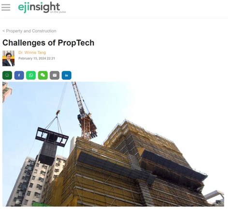 Hong Kong Proptech Association On Linkedin With The Global Trend Of Urbanization Proptech Has