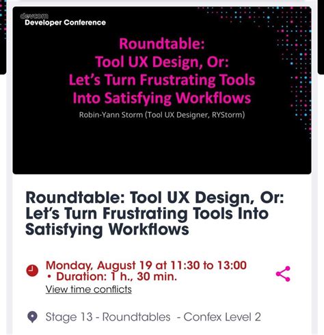 Robin Yann Storm On Linkedin Tomorrow Is Devcom At 1130 Come To