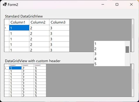 C Datagridviews Column Header On High Dpi Loses Scaling Stack