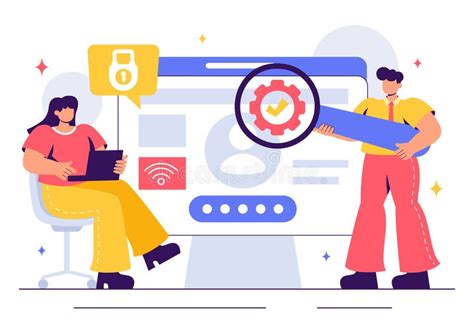 Ethical Hacking Illustration Featuring A Developer Practicing Hacking