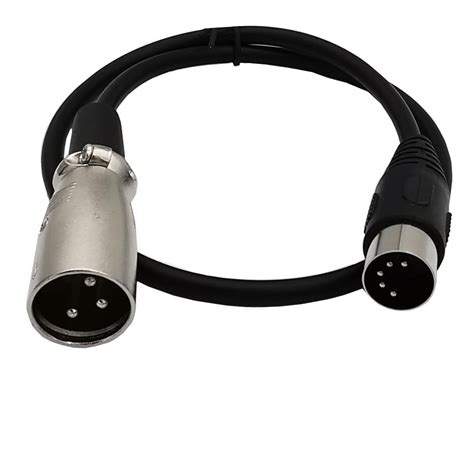 Jasavdio Midi Male To Xlr Male Midi 5 Pin Din Male To Xlr 3 Pin Male Cable For Match