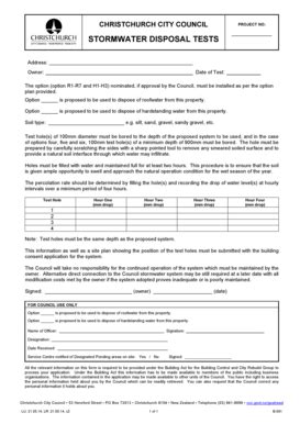 Fillable Online Resources Ccc Govt B 091 Stormwater Disposal Tests